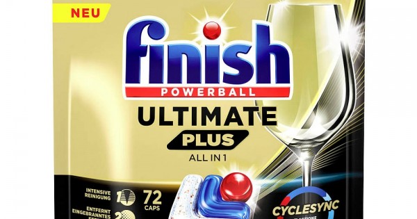 Finish Detergent Vase Capsule 72 buc Powerball Ultimate Plus Regular ...